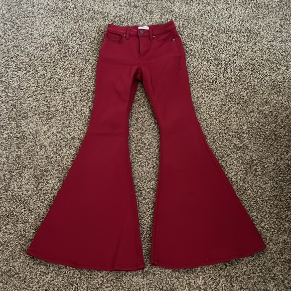 Shyanne | Jeans | Shyanne Red Flare Jeans | Poshmark